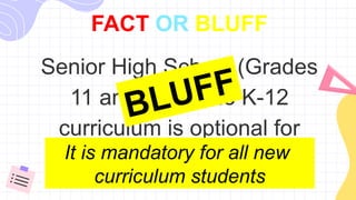 The K-12 Curriculum and Senior High School | PPTX
