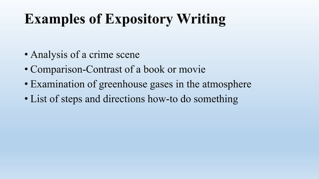Supplementary Material of Expository Writing | PPT
