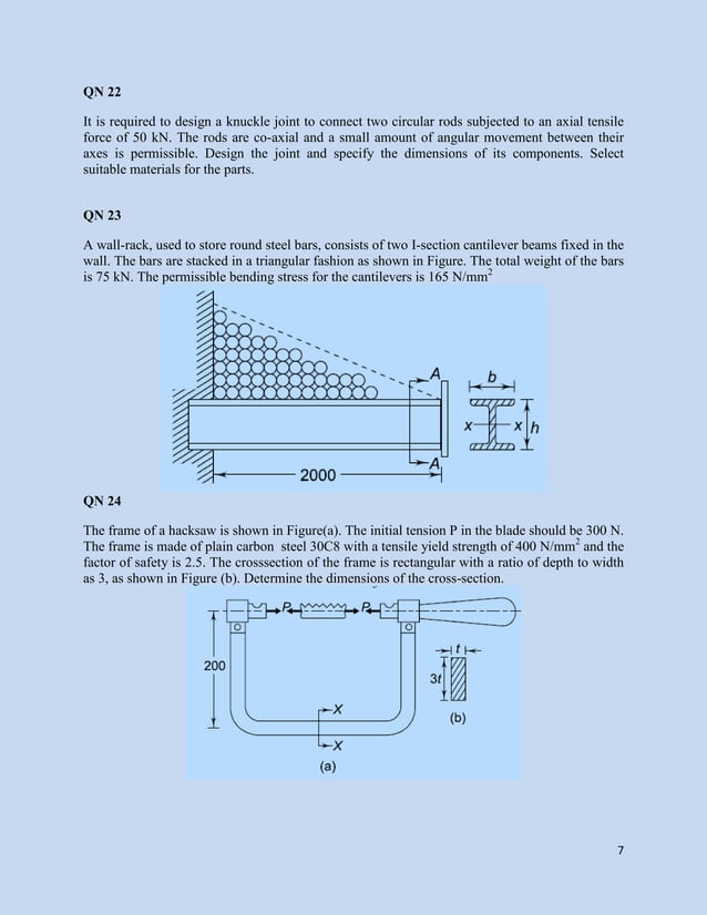 MACHINE DESIGN QUESTION BANK . , | PDF