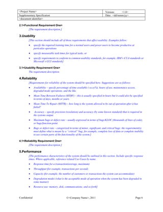 Supplementary specification | DOC