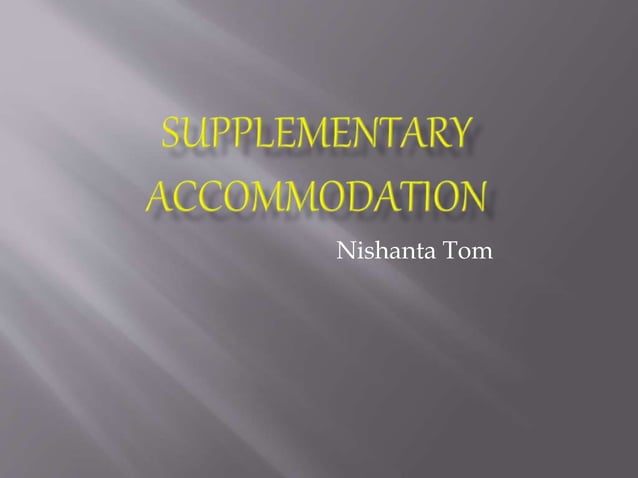Supplementary accommodation units | PPTX | Hotels and Motels | Travel Type