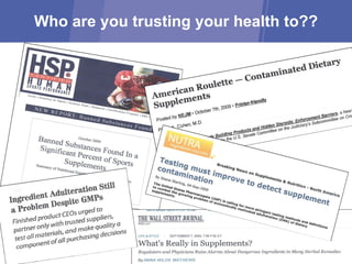 The USANA Difference | PPT | Nutrition | Healthy Living