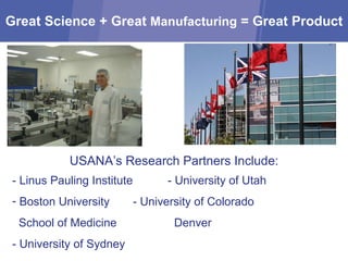 The USANA Difference | PPT | Nutrition | Healthy Living