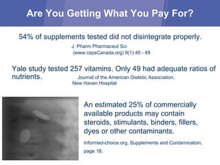 The USANA Difference | PPT | Nutrition | Healthy Living