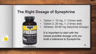 Supplement reviews E01 - Synephrine Review | PPTX