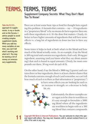 Supplement secrets | PDF