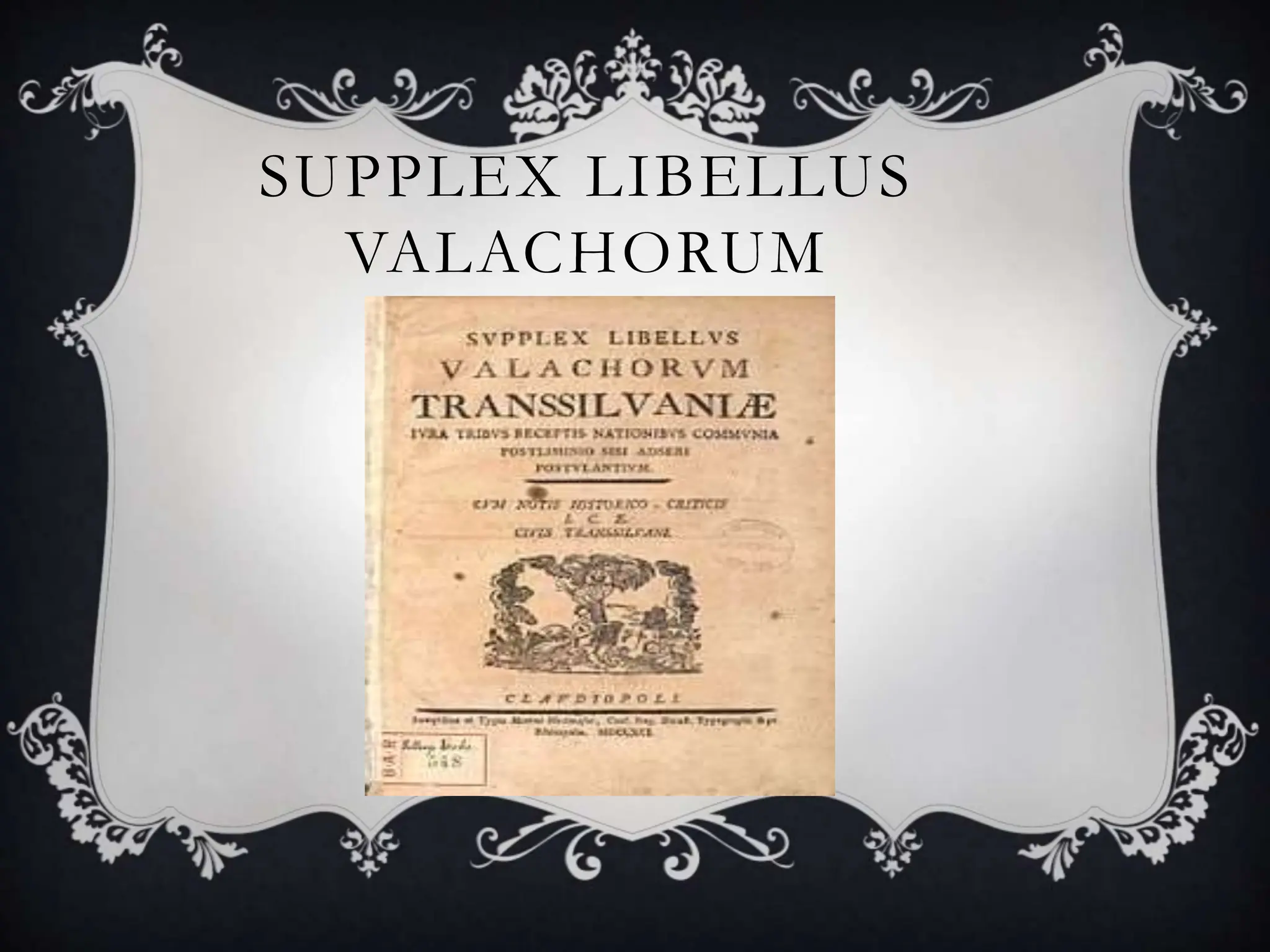 supplex_libellus_valachorum.pptx ep.moderna | PPTX