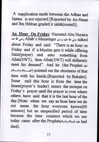 Supplication and its manners times conditions mistakes | PDF