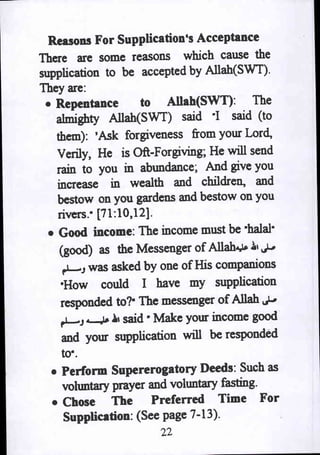 Supplication and its manners times conditions mistakes | PDF