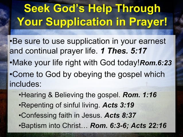 Supplication in prayer | PDF | Christianity | Religion & Spirituality
