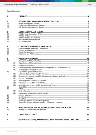 Sustainability vendor management cycle - Supplier Quality Requirement | PDF
