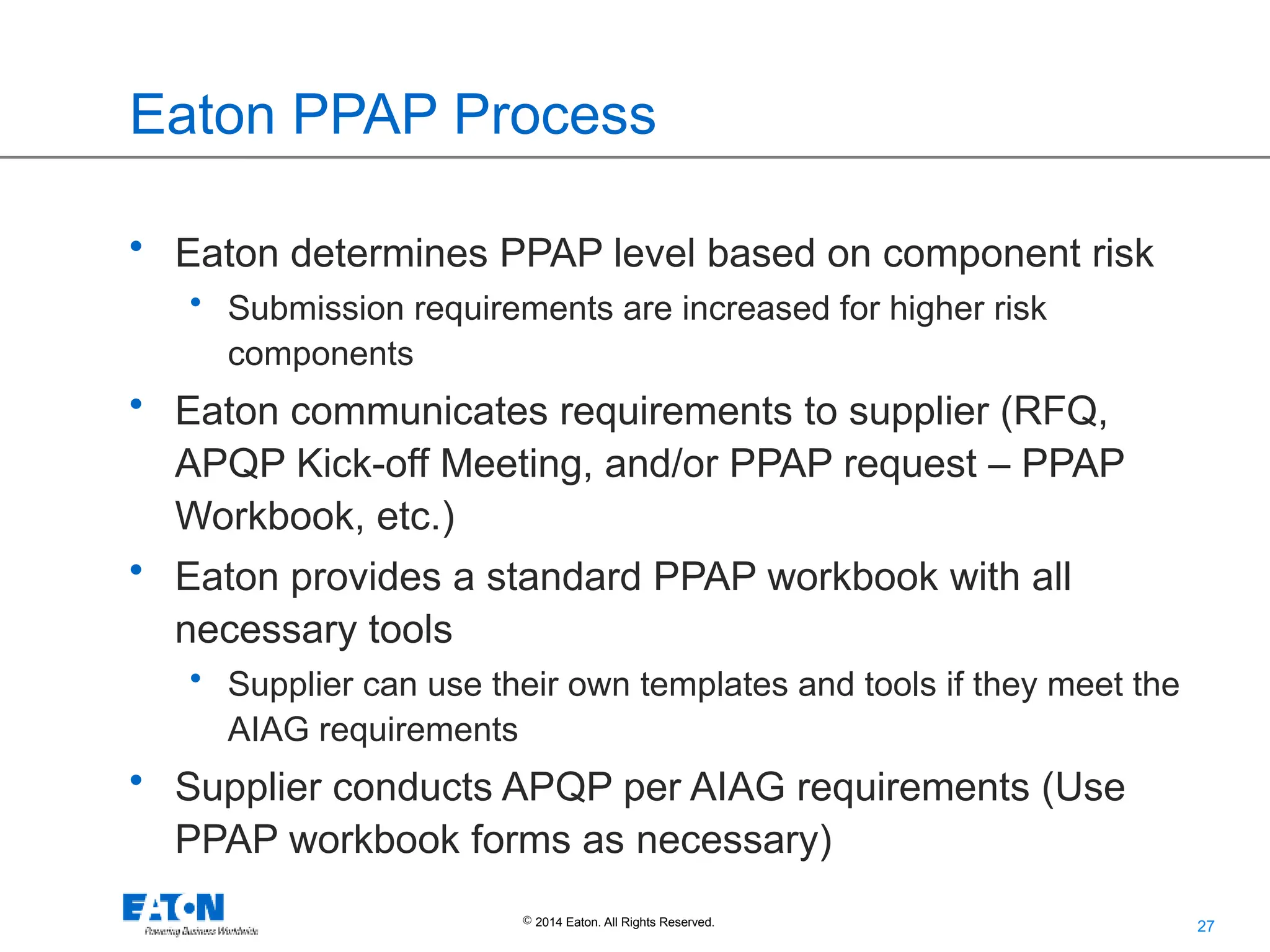 Supplier APQP Process Training (In-depth).pptx