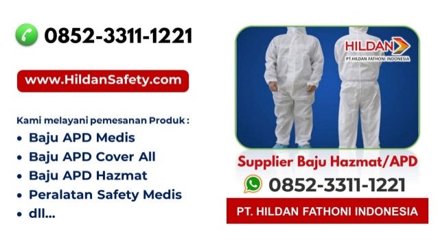 Supplier baju apd standar who | PPT