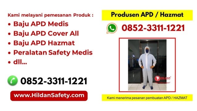 Supplier baju apd standar who | PPT