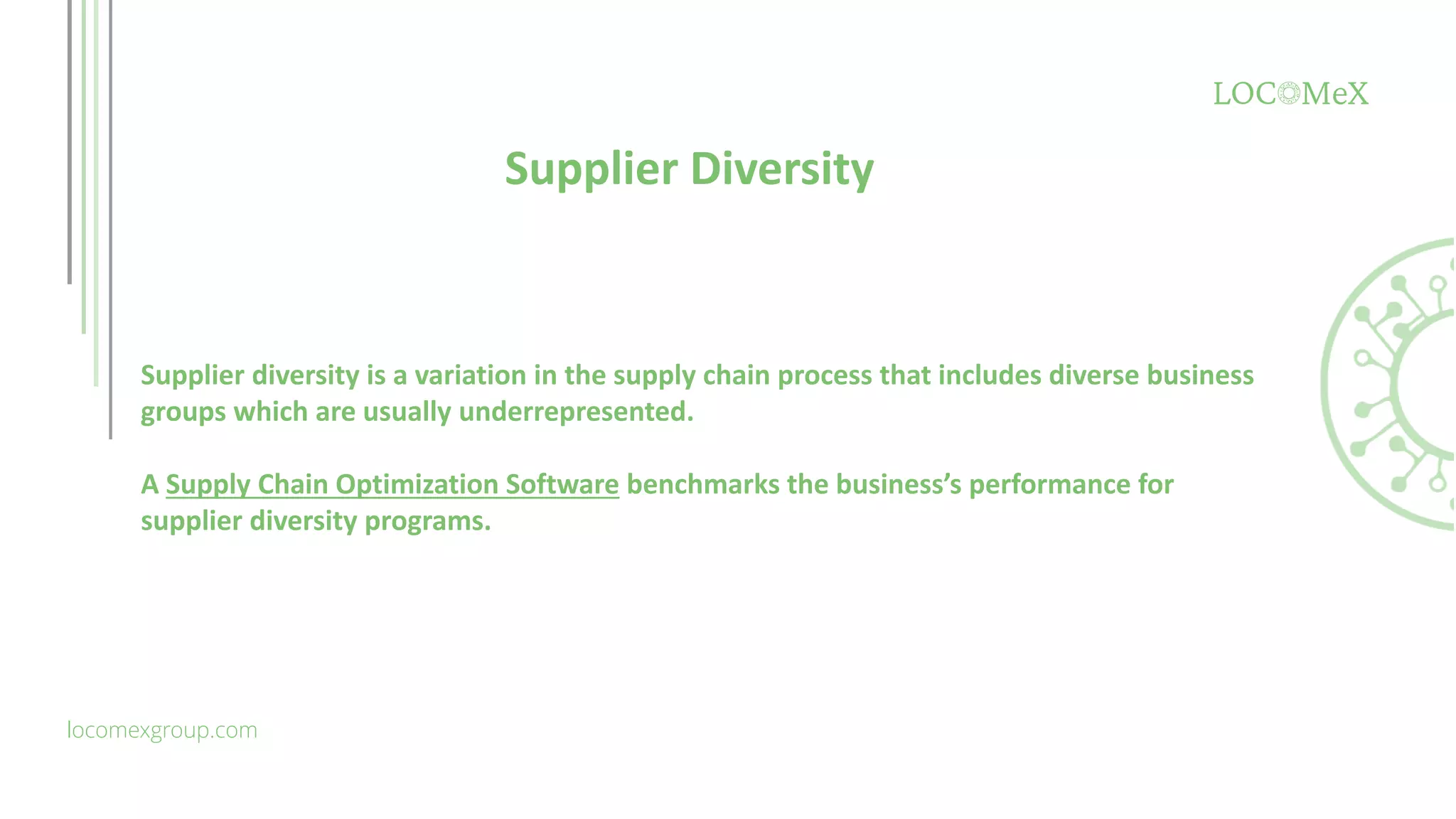 Supply Chain Optimization Software | ESG Benchmarking Tool | PPT
