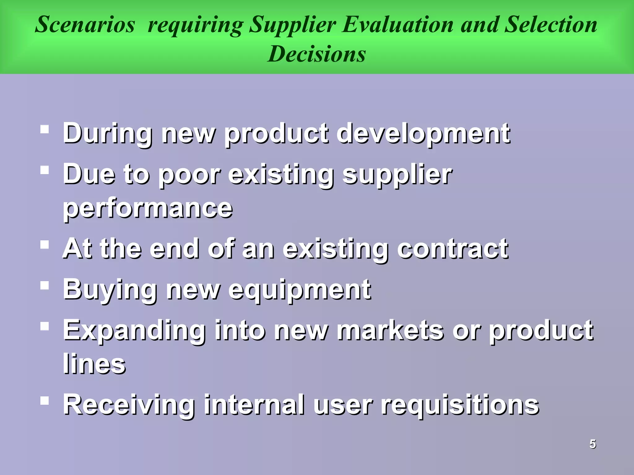 Supplier evaluation & selection | PPT