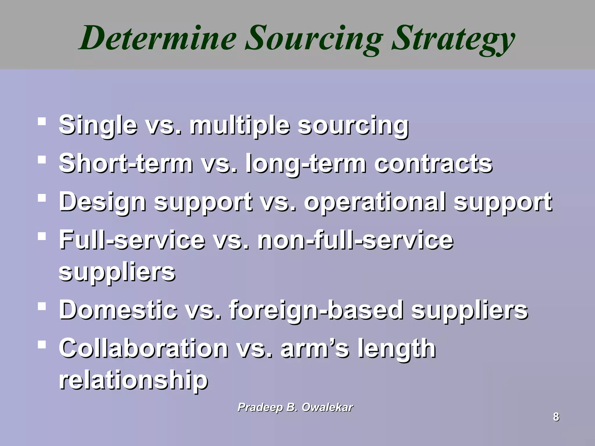 Supplier Evaluation And Selection Ppt