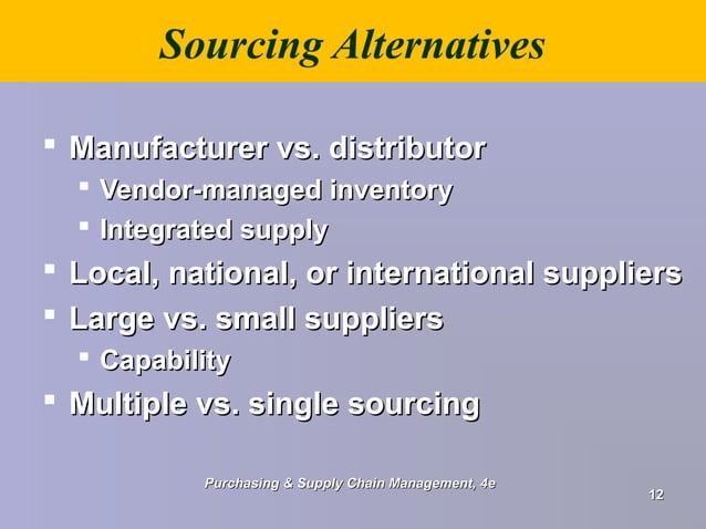 Supplier Evaluation And Selection Ppt