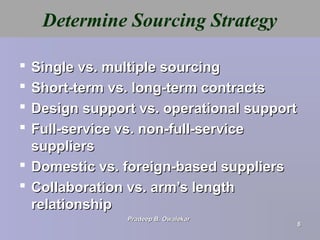 Supplier evaluation & selection | PPT