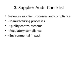 Supplier identification, Evaluation_Tools.pptx