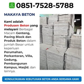 Jasa Pasang Conblock Untuk Taman Kota Batu | PDF