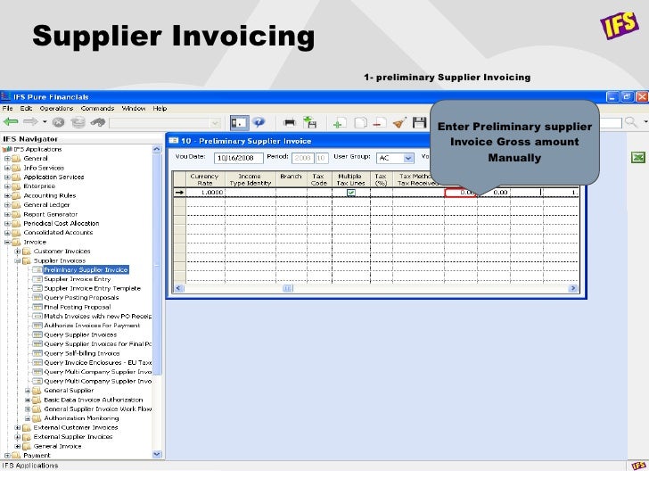 Supplier Invoicing