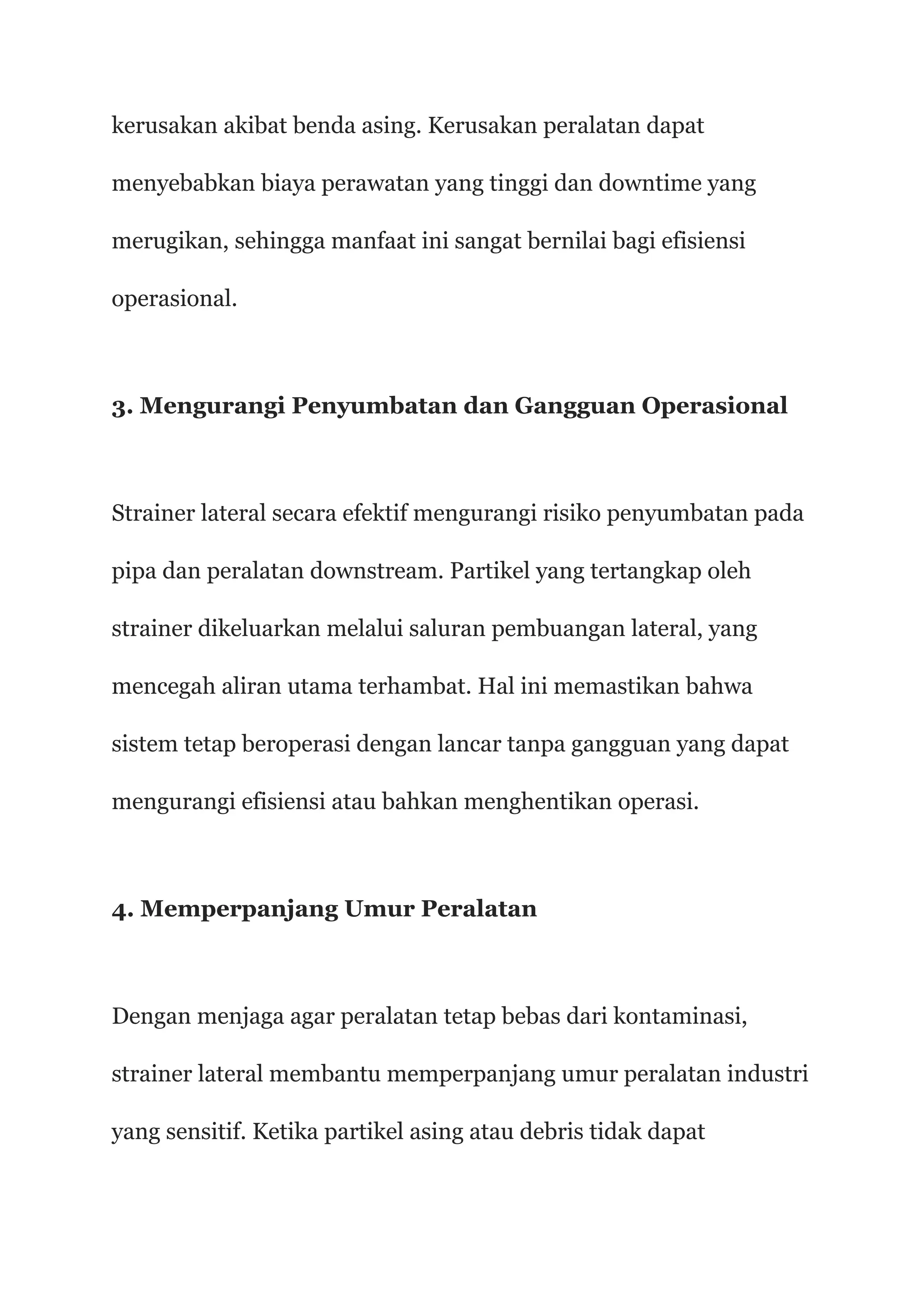 Supplier lateral strainer example | 0813–3535–3290 | PDF