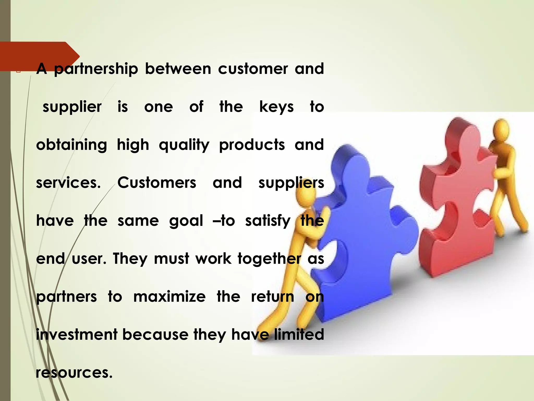 Supplier partnership part 2 | PPT