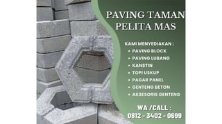Supplier paving block abu batu Sukun | PPT