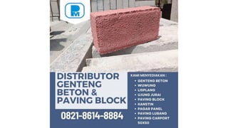 Supplier paving block hitam Kedungkandang | PDF