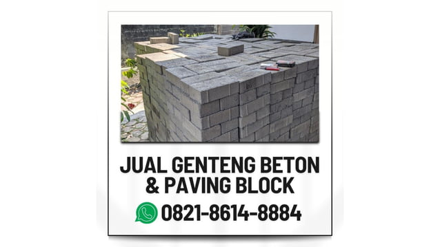 Supplier paving block k400 Lowokwaru | PPT