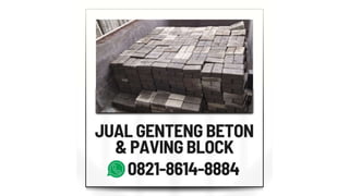 Supplier paving block model bata Kedungkandang | PPTX