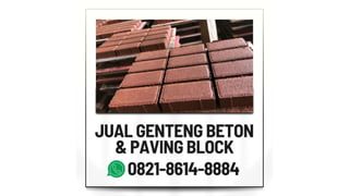 Supplier paving block tebal 6 cm Blimbing | PPTX