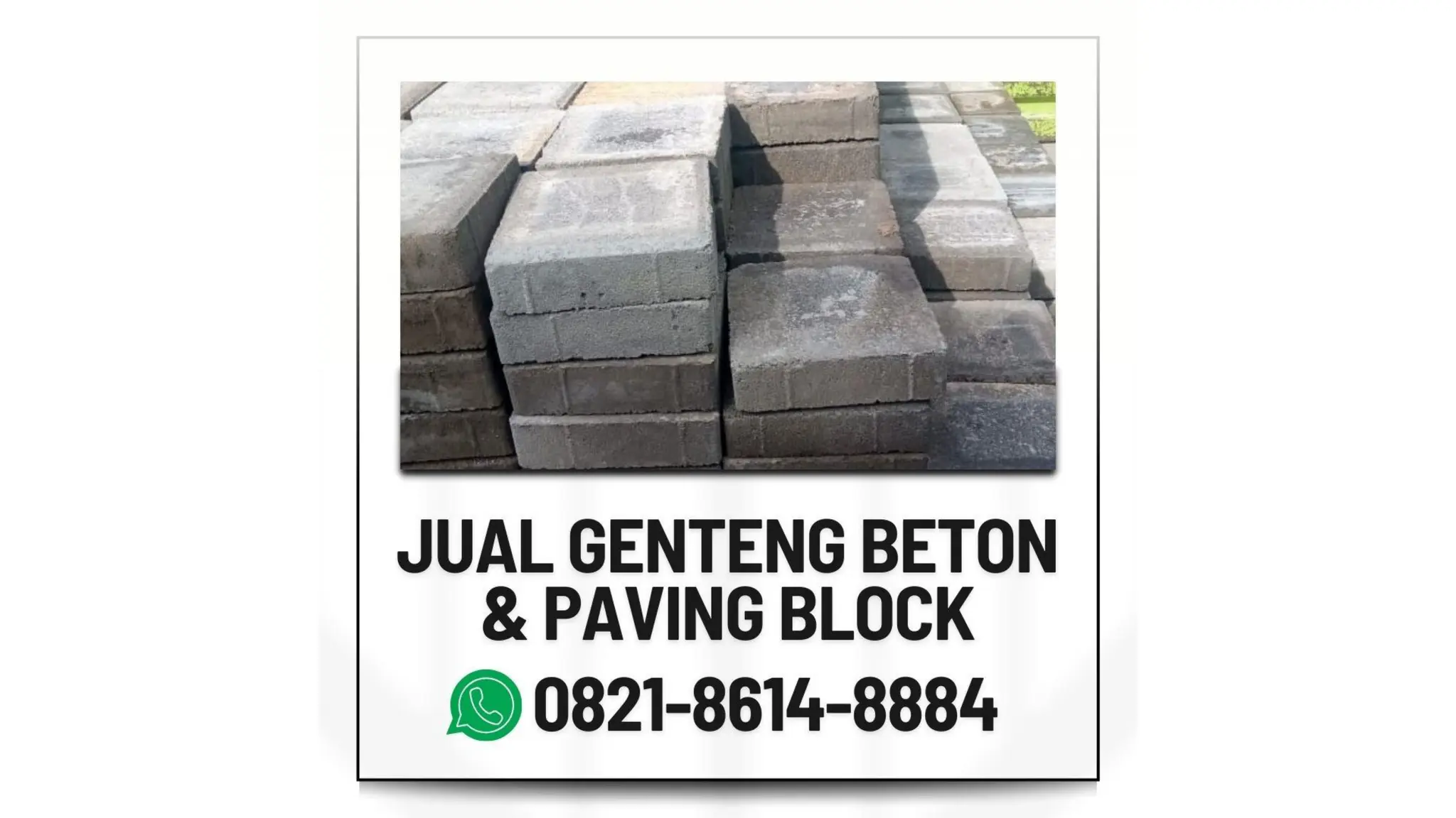 Supplier paving block tebal 6 cm Sukun | PDF