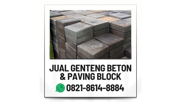 Supplier paving block tebal 6 cm Sukun | PPT