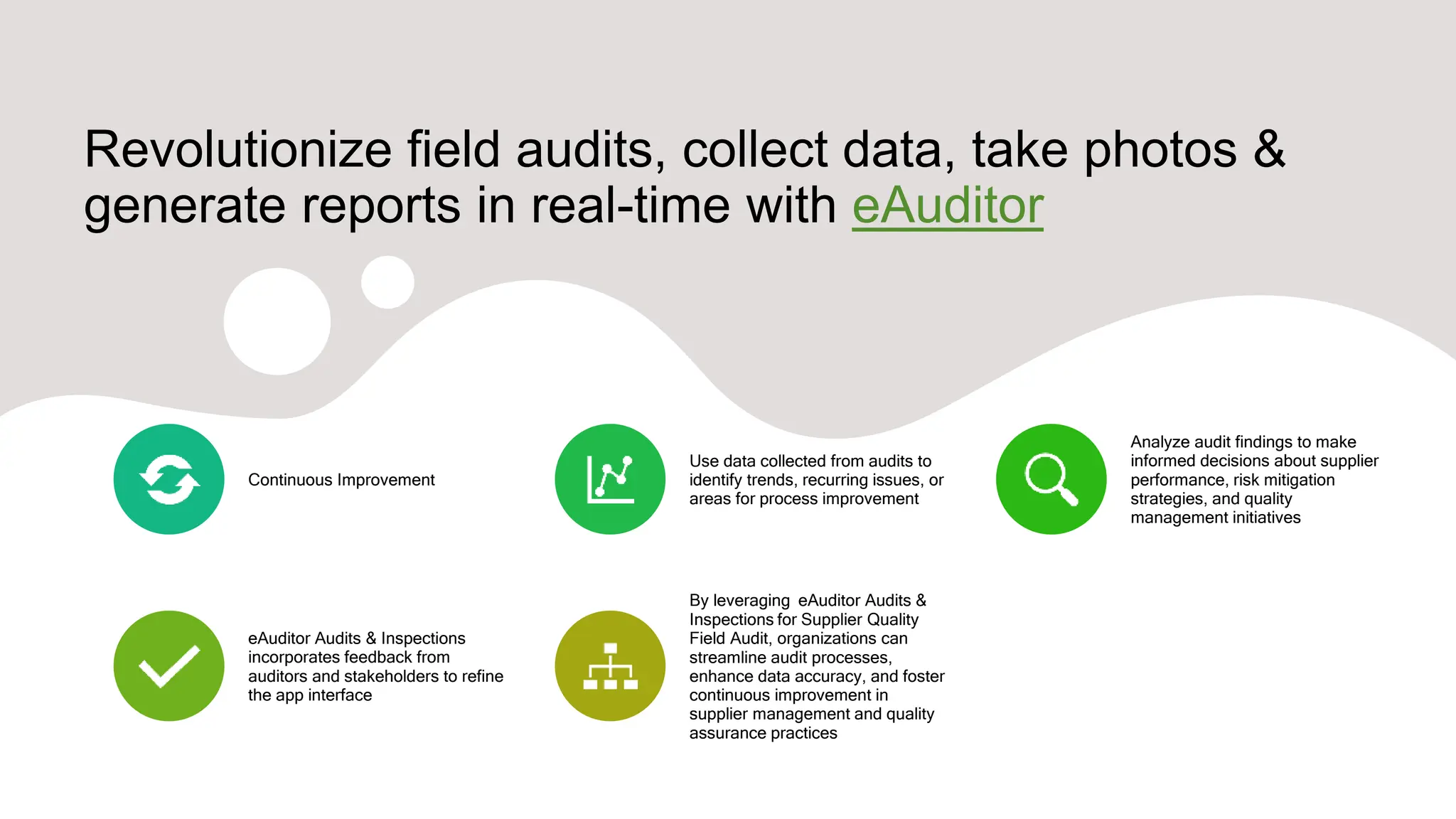 Supplier Quality Field Audit eAuditor Audits & Inspections | PDF
