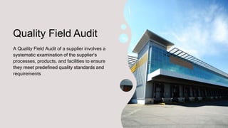 Supplier Quality Field Audit eAuditor Audits & Inspections | PDF ...