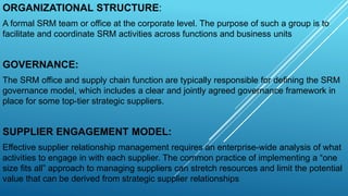 Supplier Relationship Management | PPTX | Business | Business and Finance