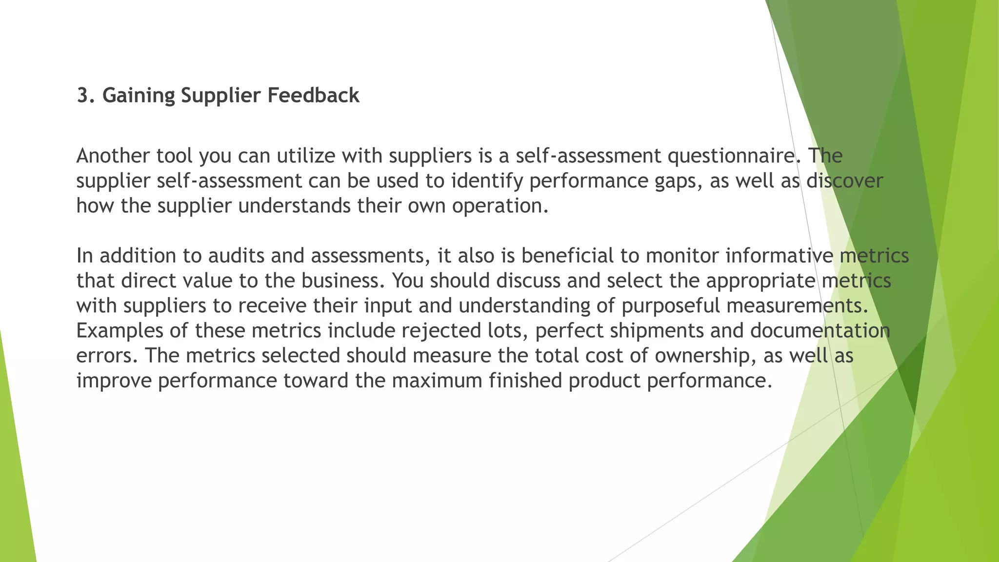 Supplier selection process | PPTX