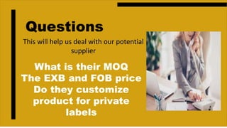 Supplier sourcing presentation | PPTX