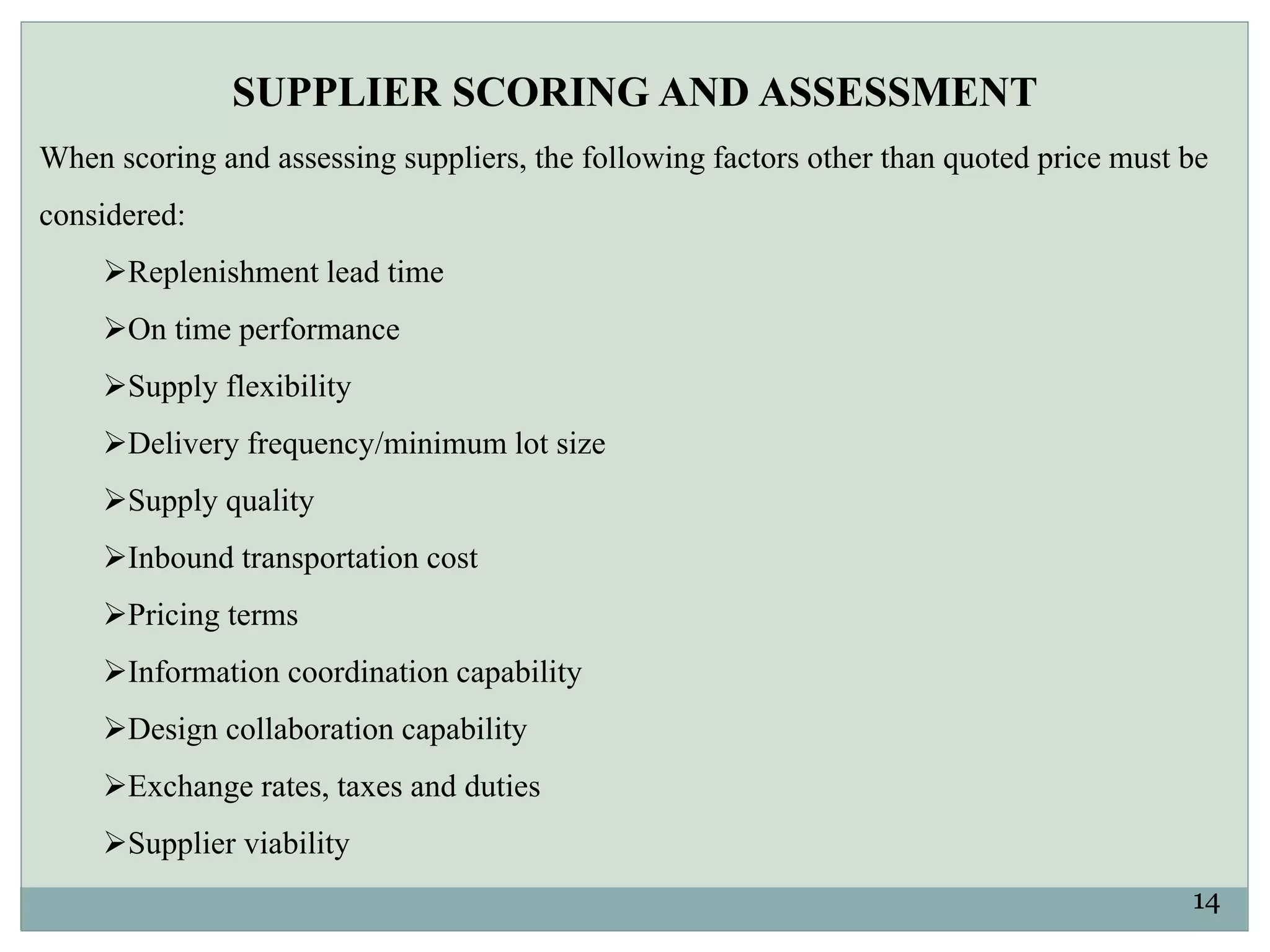 Suppliers selection in construction supply chain management | PPTX
