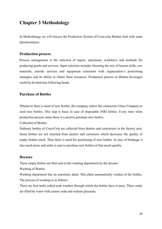 Supplire Partnership Coca Cola Multan TQM | DOCX