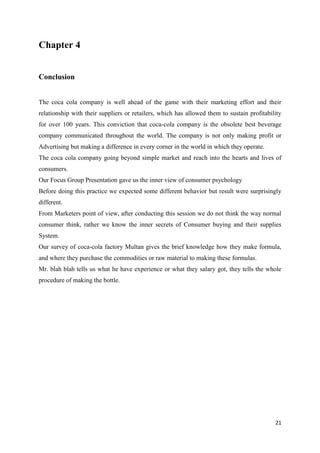 Supplire Partnership Coca Cola Multan TQM | PDF