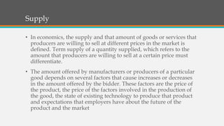 Supply | PPTX | Business | Business and Finance
