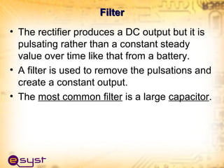 Power supply 230v AC to 12v DC | PPT