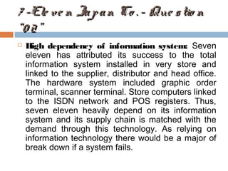 7 Eleven Japan Co; | PPT | Logistics | Business
