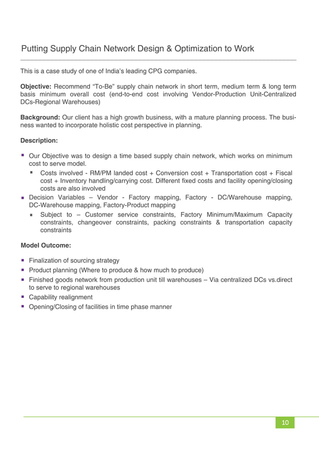 Supply chain-network-optimization-services | PDF