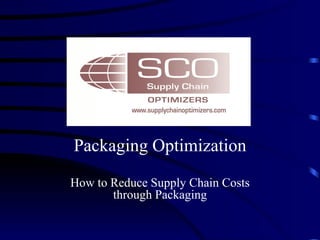 Supply Chain Optimizers | PPT