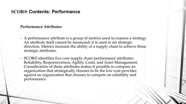 Supply chain operations reference Model | PPTX