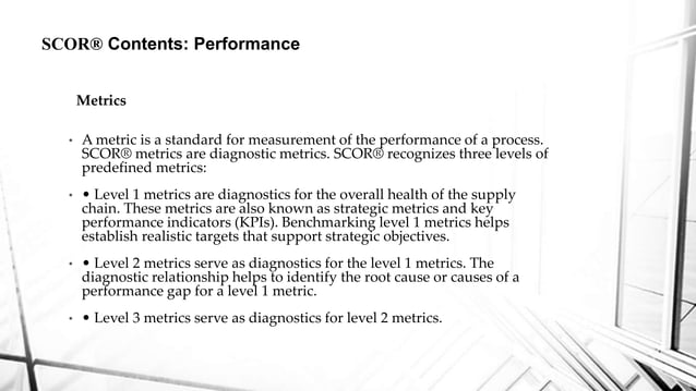 Supply chain operations reference Model | PPTX